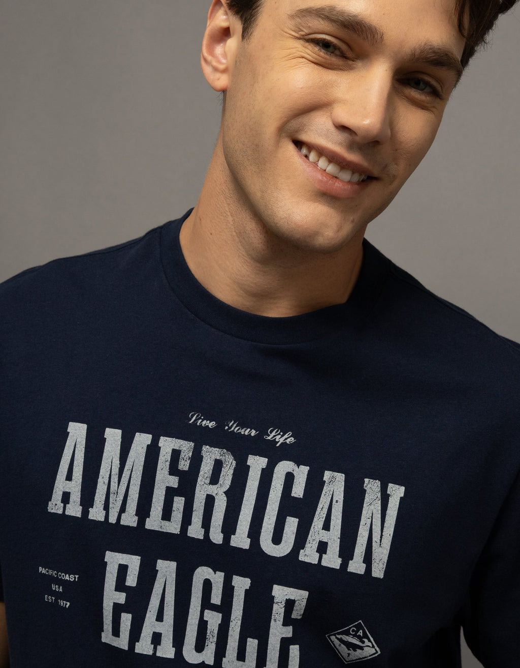 AE Standard Fit Graphic Logo T-Shirt – American Eagle Europe