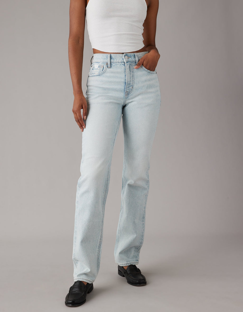 AE Super High-Waisted Straight Jean – American Eagle Europe